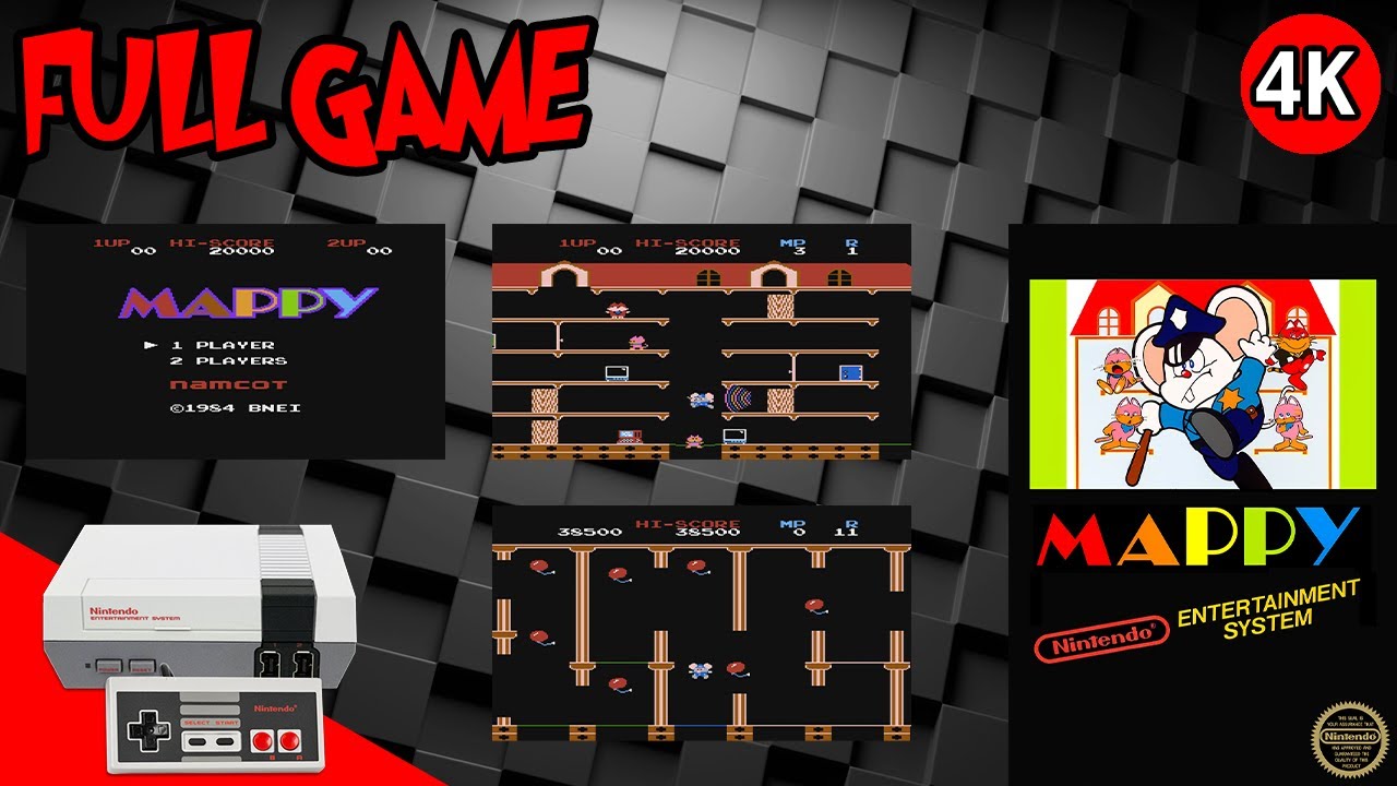 Mappy - Nintendo Nes Longplay With Xenogear99 [FULL GAME] [4K 60FPS ...