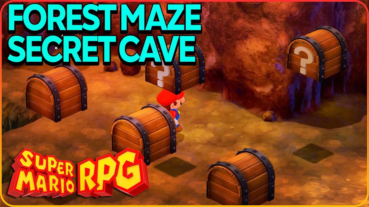 Forest Maze Secret Treasure Chests Super Mario RPG Remake - YouTube