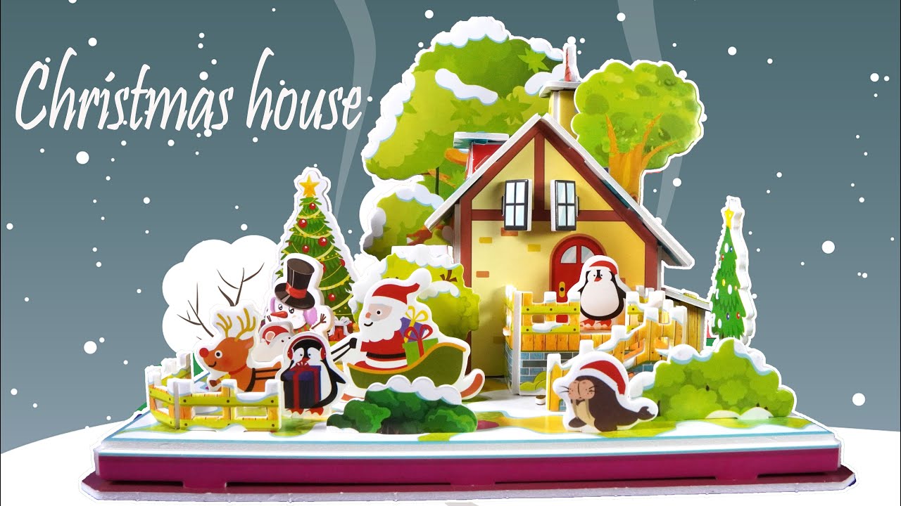 DIY Miniature Christmas House: Build Your Own Winter Wonderland - YouTube