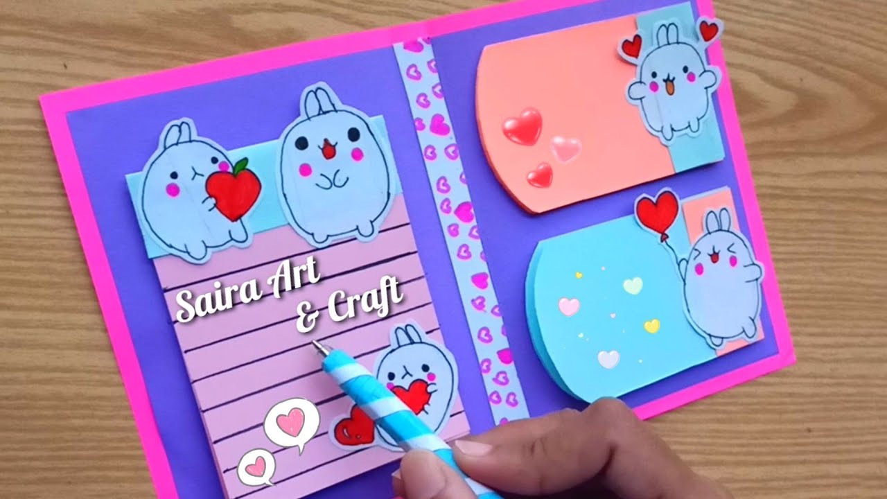 Cute DIY Diary from Paper | Handmade Paper Diary Easy | Back To School ...