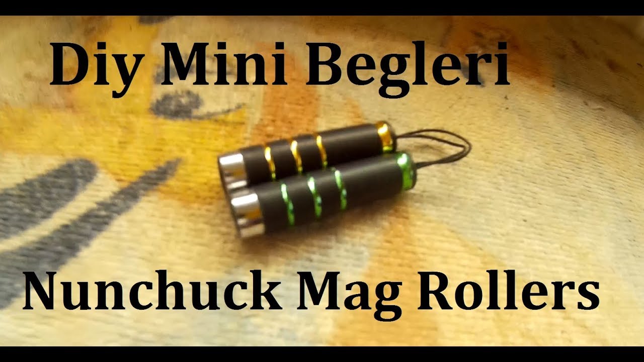 Diy Mini Nunchuck Begleri Mag Roller skill toy 2018 - YouTube