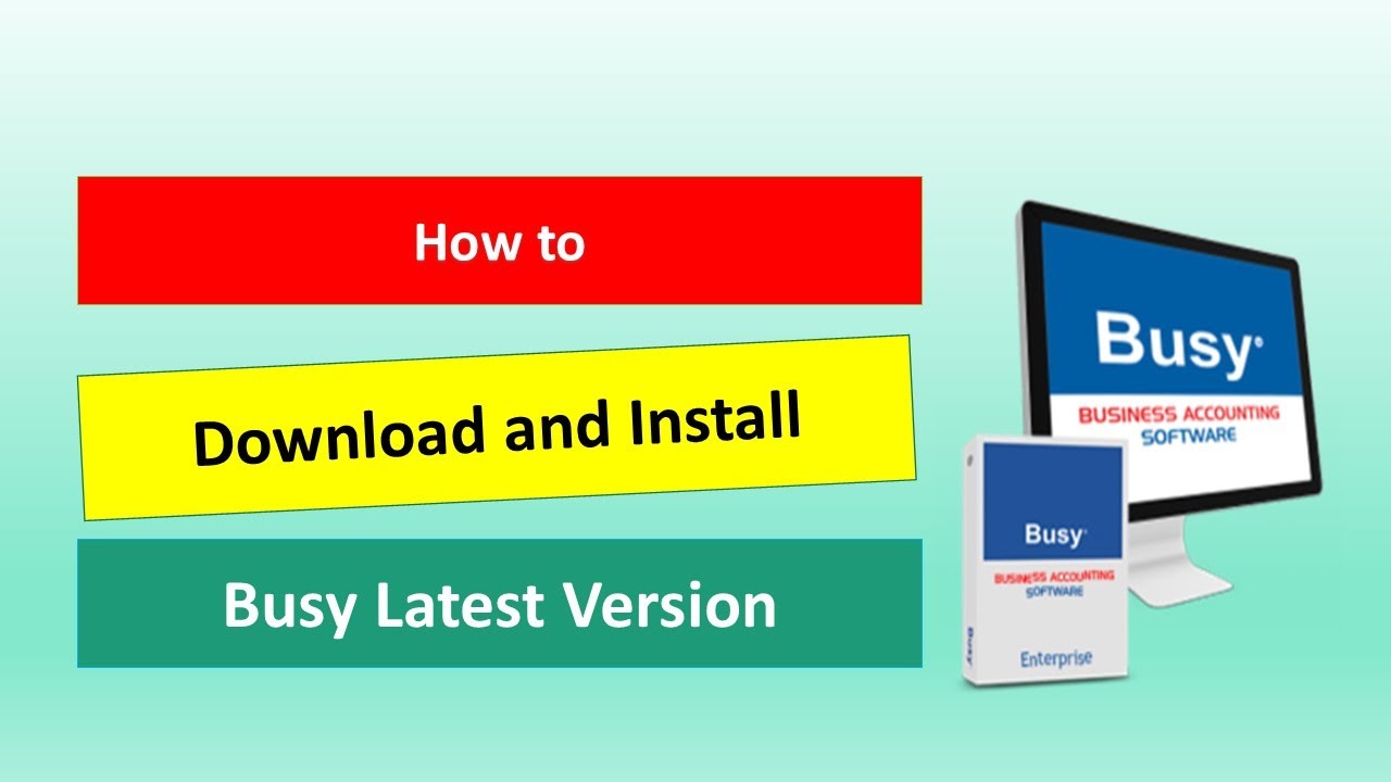 How To Download Busy 21 Software| Download Busy Software in pc| Busy ...