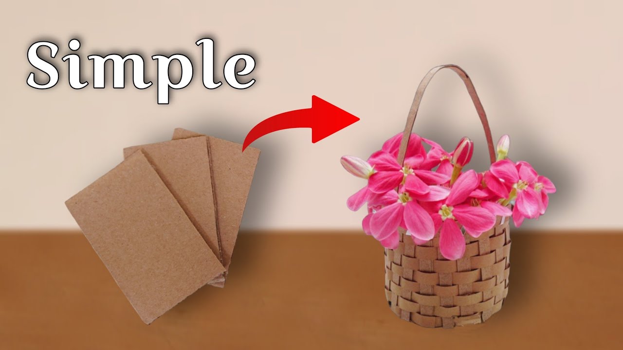 Diy Cardboard Flower Vase | Easy And Inexpensive Home Decor - YouTube