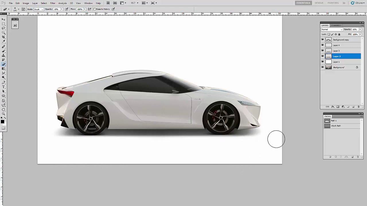 How to create car image drop shadow very easily and quickly through ...
