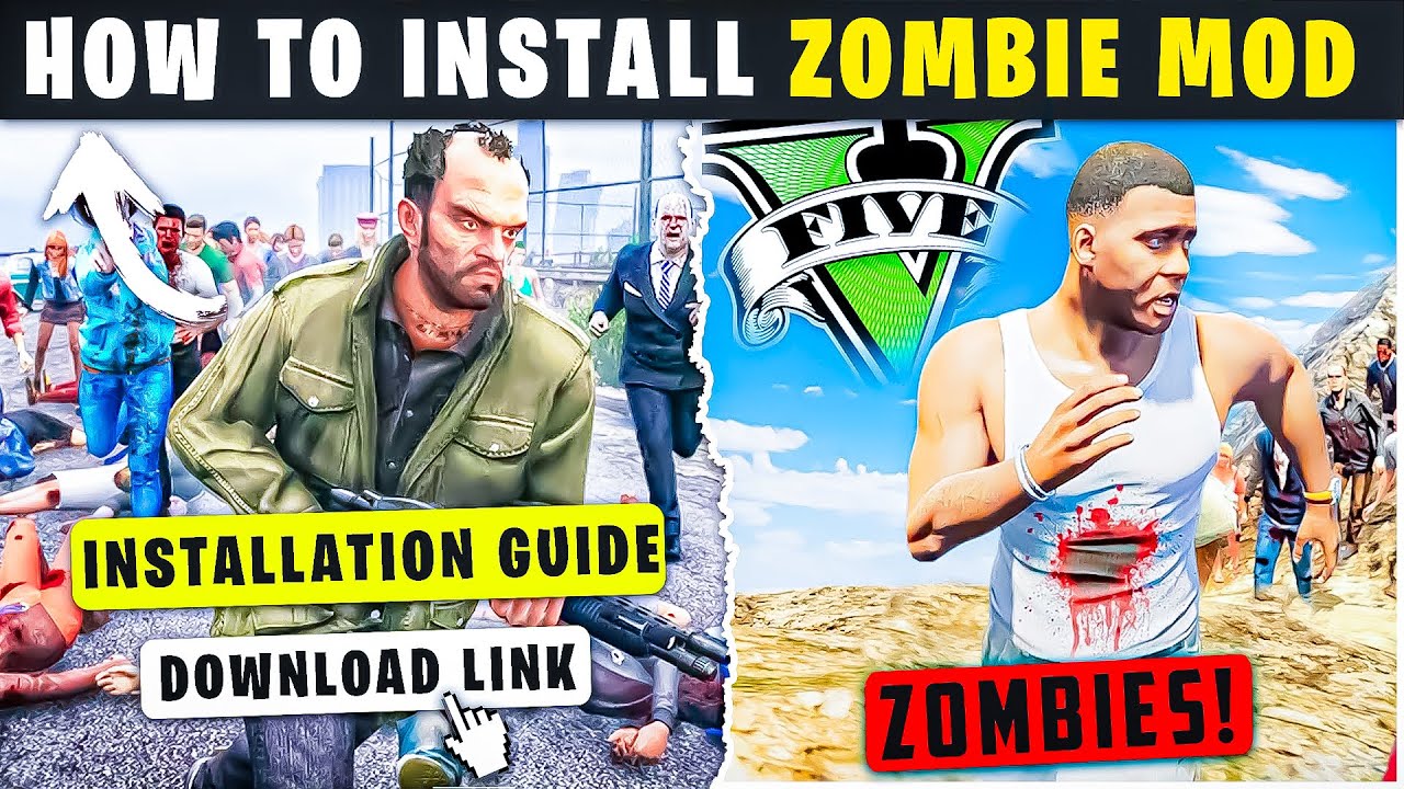 How to install Zombies in GTA 5 - ( Zombie Apocalypse Mod! ) - YouTube