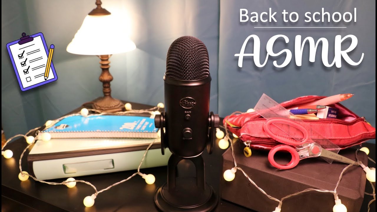 ASMR No talking | 1h de trigger d’école! 📚 (Back to school 🥳) (Partie 1 ...