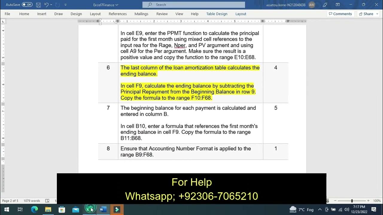 Exp19_Excel_Ch07_ML2_Finances | Excel Chapter 7 Mid-Level 2 – Finances | Pearson Myitlab - YouTube