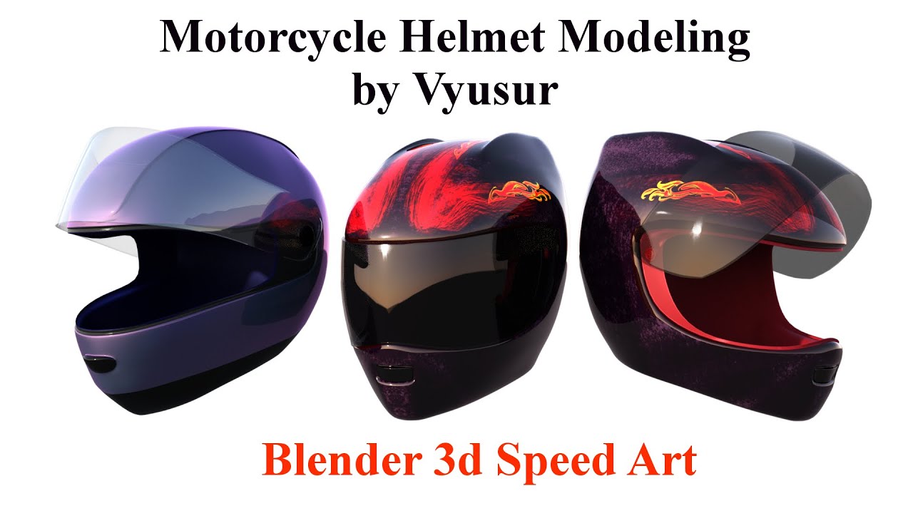 Helmet modeling - YouTube