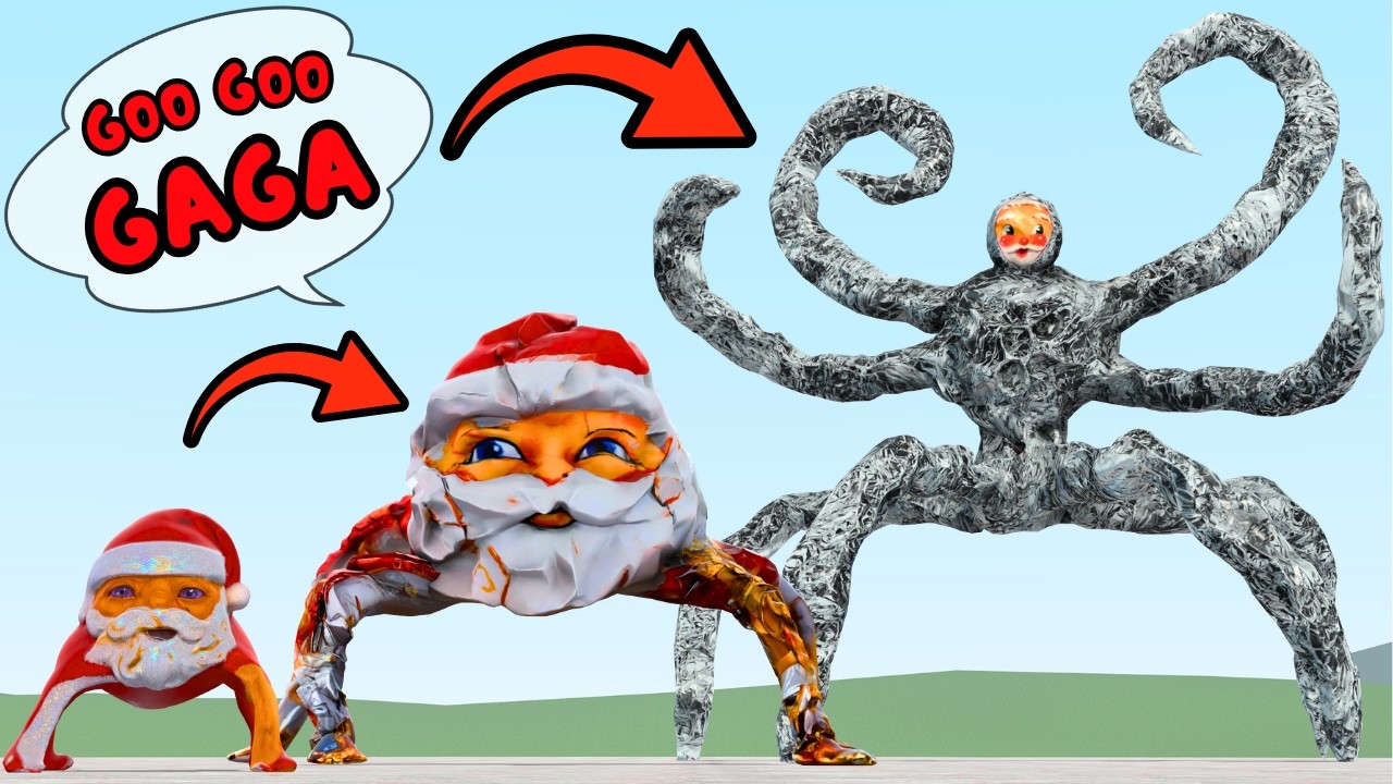 NEW EVOLUTION OF BIG SPIDER GOO GOO GAGA MEMES In Garry's Mod - YouTube