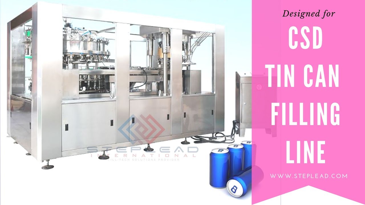 tin filling machine, can filler, tin can filler, csd tin can filler ...