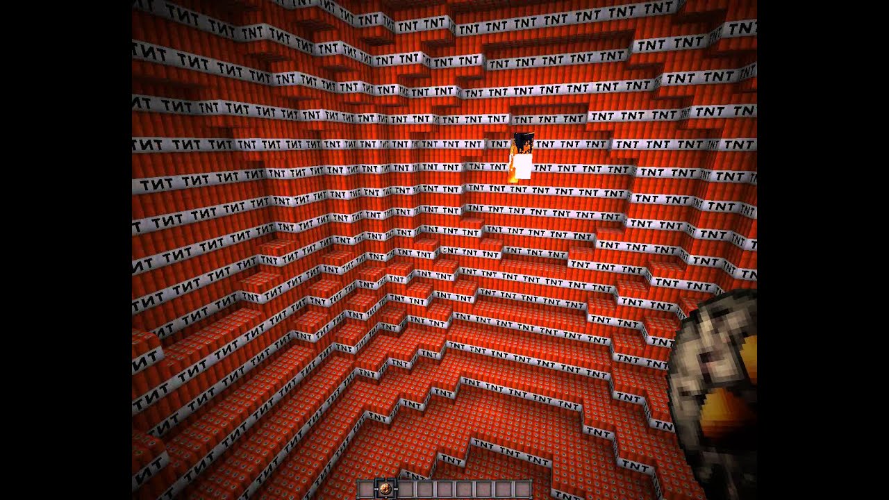 Minecraft huge tnt cube - YouTube