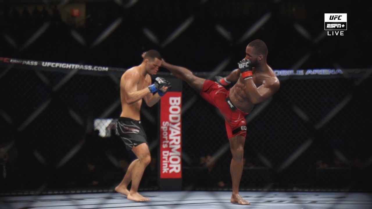 Gameplay UFC 4 | Leon Edwards vs Nate Diaz | Full Fight & Highlights ...
