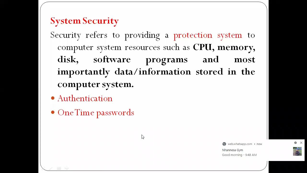 JNTUK R19 II CSE SEM2 OS UNIT 5 SYSTEM SECURITY PROGRAM THREATS SYSTEM jntuk-r19-ii-cse-sem2-os-unit-5-system-security-program-threats-system