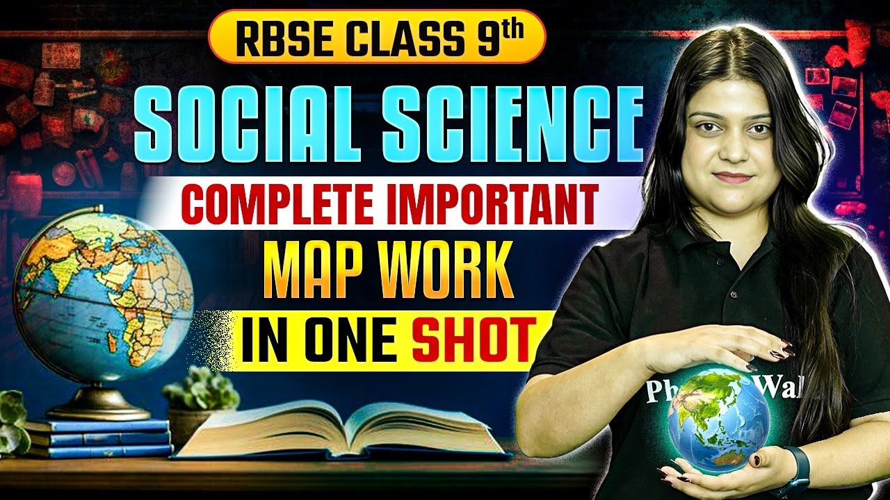 RBSE Class 9th Social Science📘| Complete Map Work In One Shot By Palavi ...