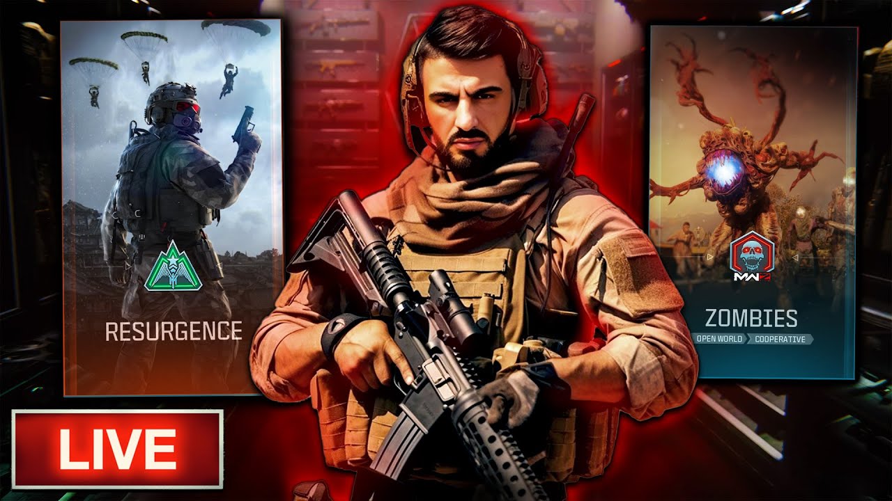 LIVE - MW3 ZOMBIES OR WARZONE RESURGENCE - YouTube