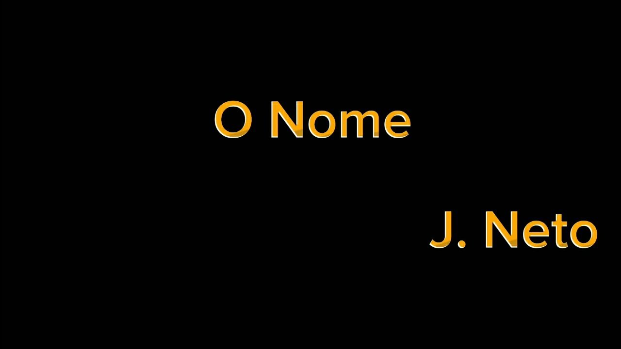 J. Neto - O Nome playback - YouTube