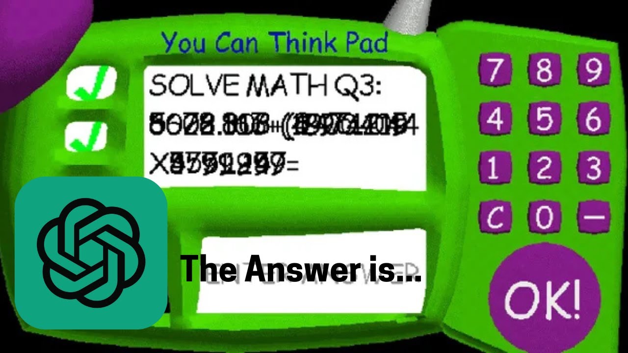 CAN CHATGPT ANSWER BALDI'S THIRD MATH QUESTION?! - YouTube