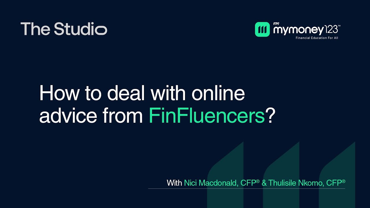 How to deal with online advice from FinFluencers. - YouTube