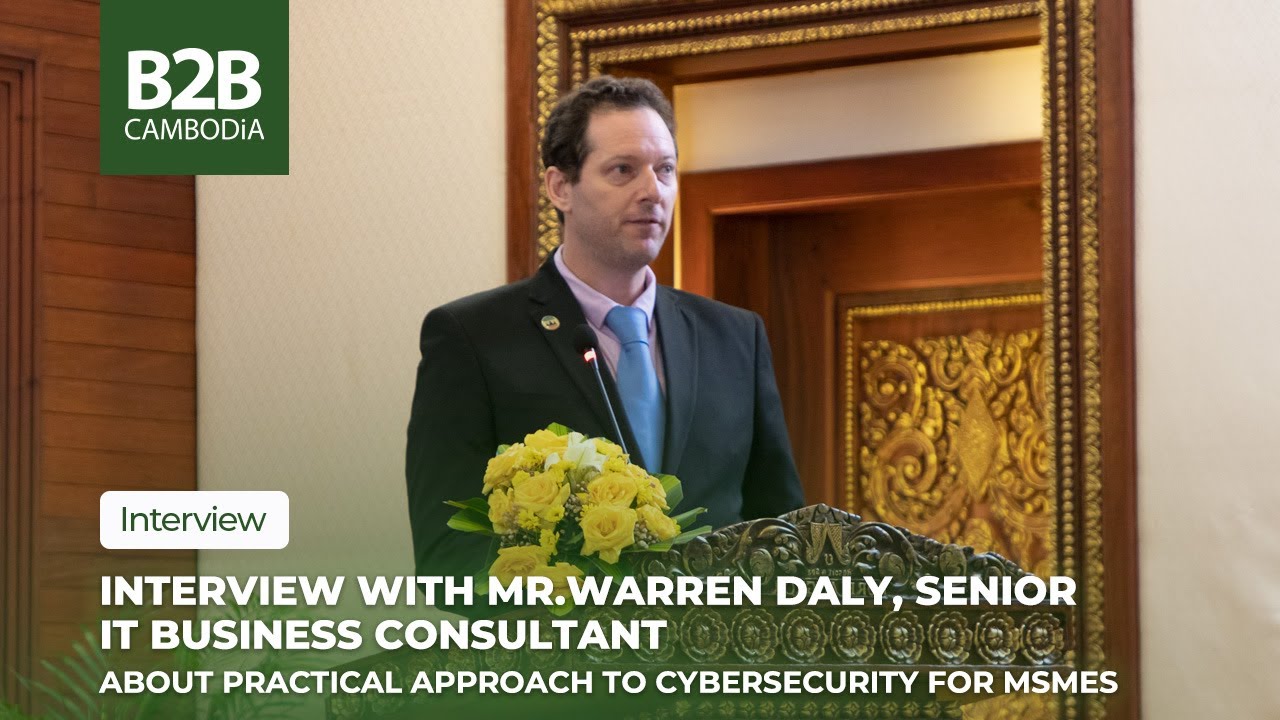 Cambodian Digital Economy Forum 2023 - Mr. Warren Daly - Interview ...