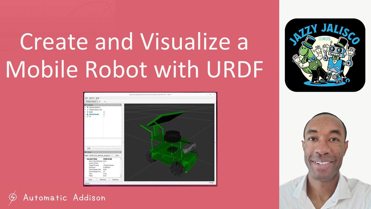Create and Visualize a Mobile Robot with URDF – ROS 2 Jazzy - YouTube