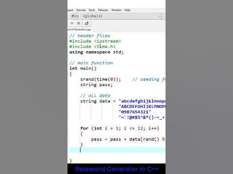 Password Generator in C++ | Get Unhackable Passwords 🔥 | BCA Wallah - YouTube