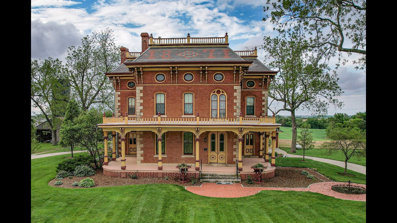 1871 Italianate Victorian Mansion, Pella, IA - YouTube