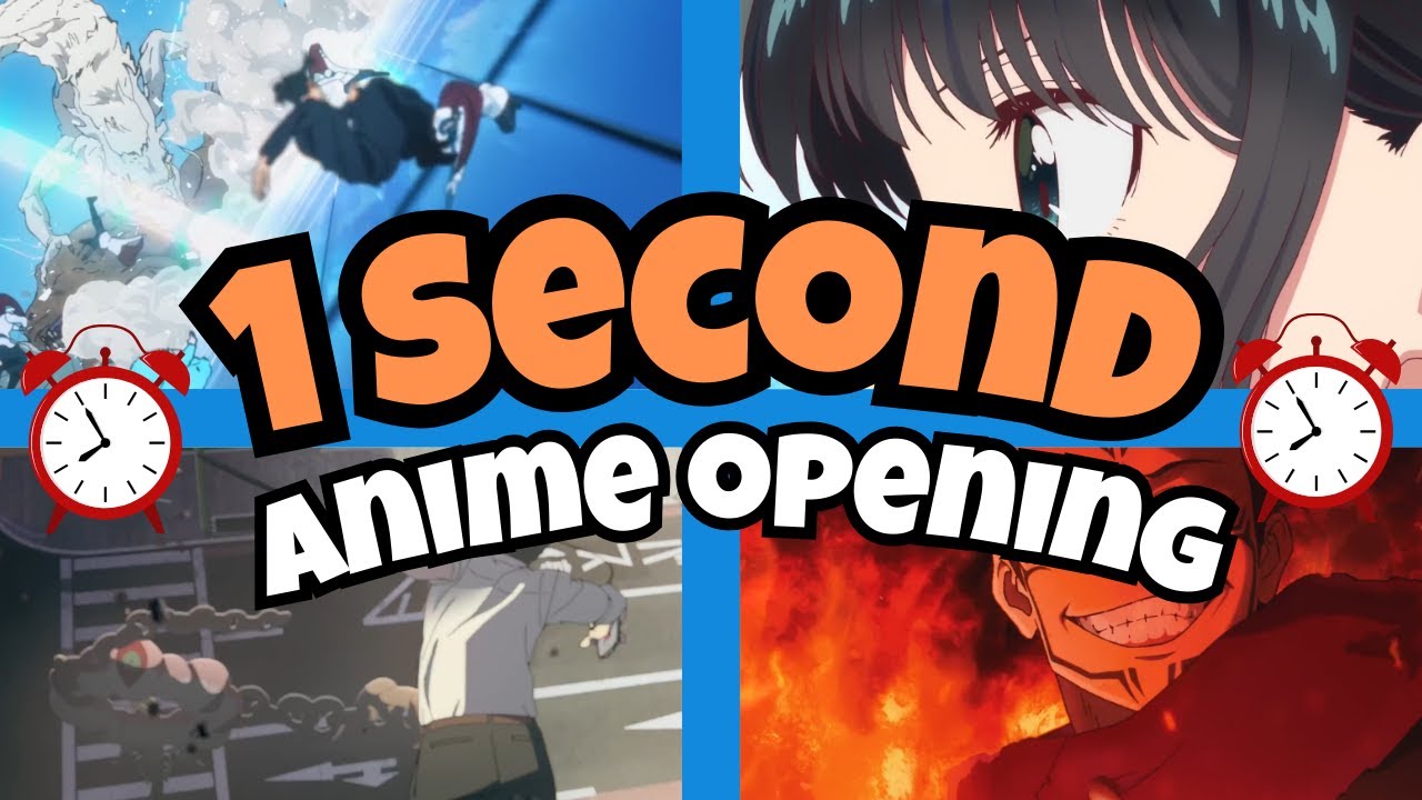 GUESS THE ANIME OPENING IN 1 SECOND! ⌚-- VERY EASY ~ VERY HARD🔥 - YouTube