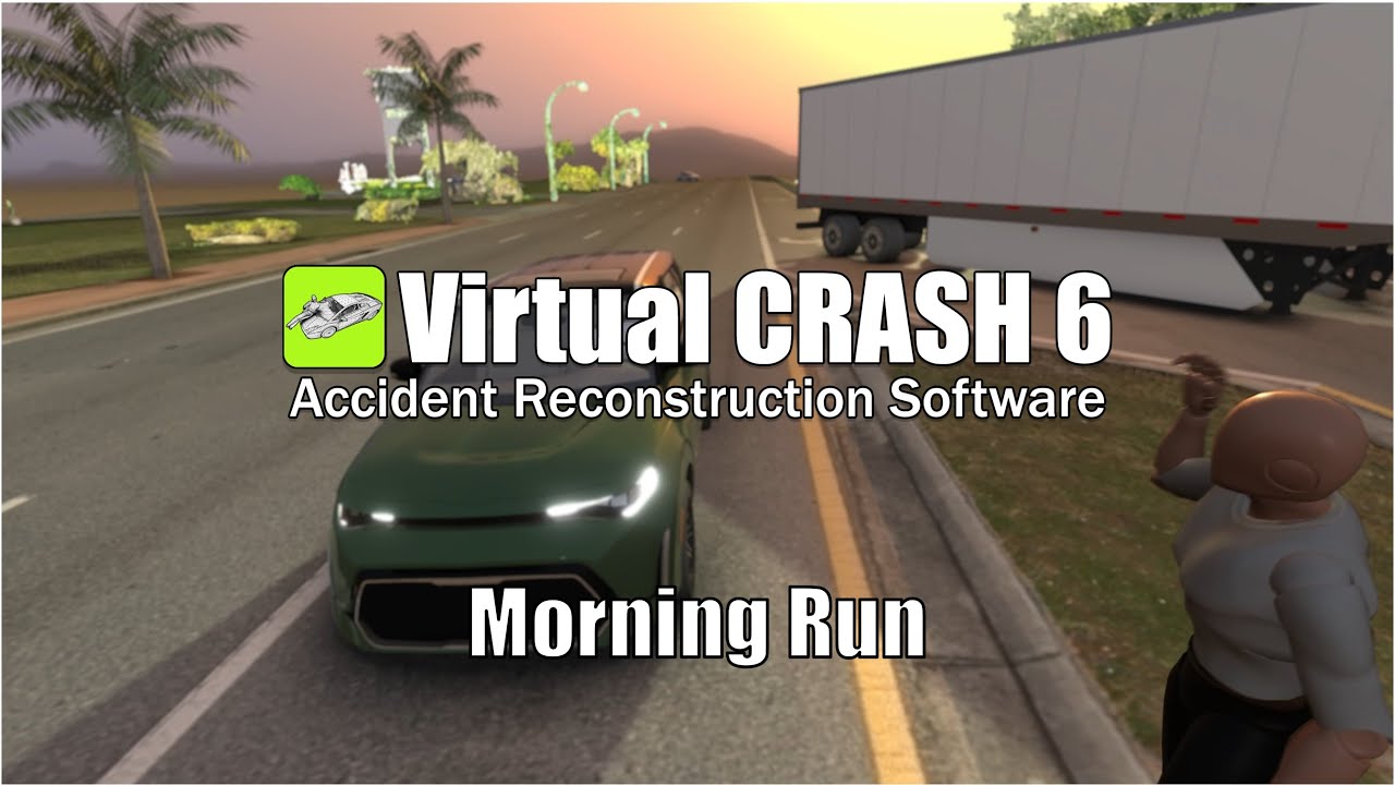 Morning Run | A Ped Impact Simulation | Virtual CRASH 6 - YouTube
