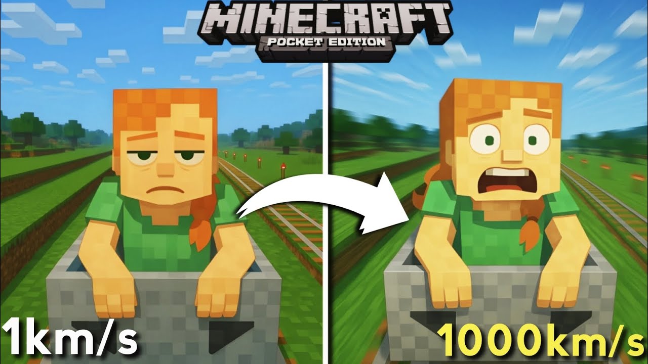 How to Increase Minecart Speed 1000x 🤯 - YouTube
