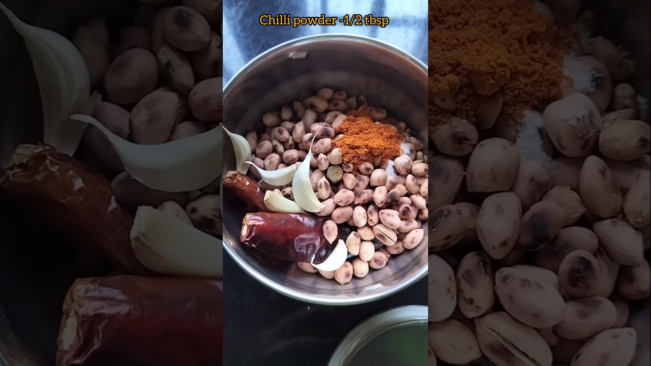 peanut powder#groundnut #peanut #peanutpowder #chutneypowder #spicy # ...