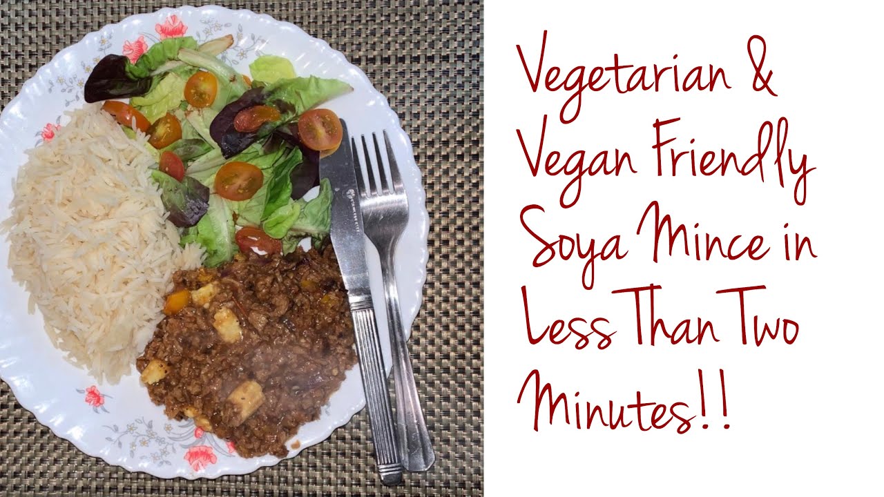 VEGAN MINCE IN UNDER TWO MINUTES, WHAT! - YouTube