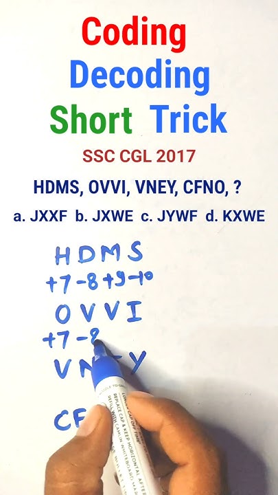Coding Decoding Short Trick | RRB NTPC | SSC GD #maths #viralvideo #shortsfeed #shorts #rrb # ...