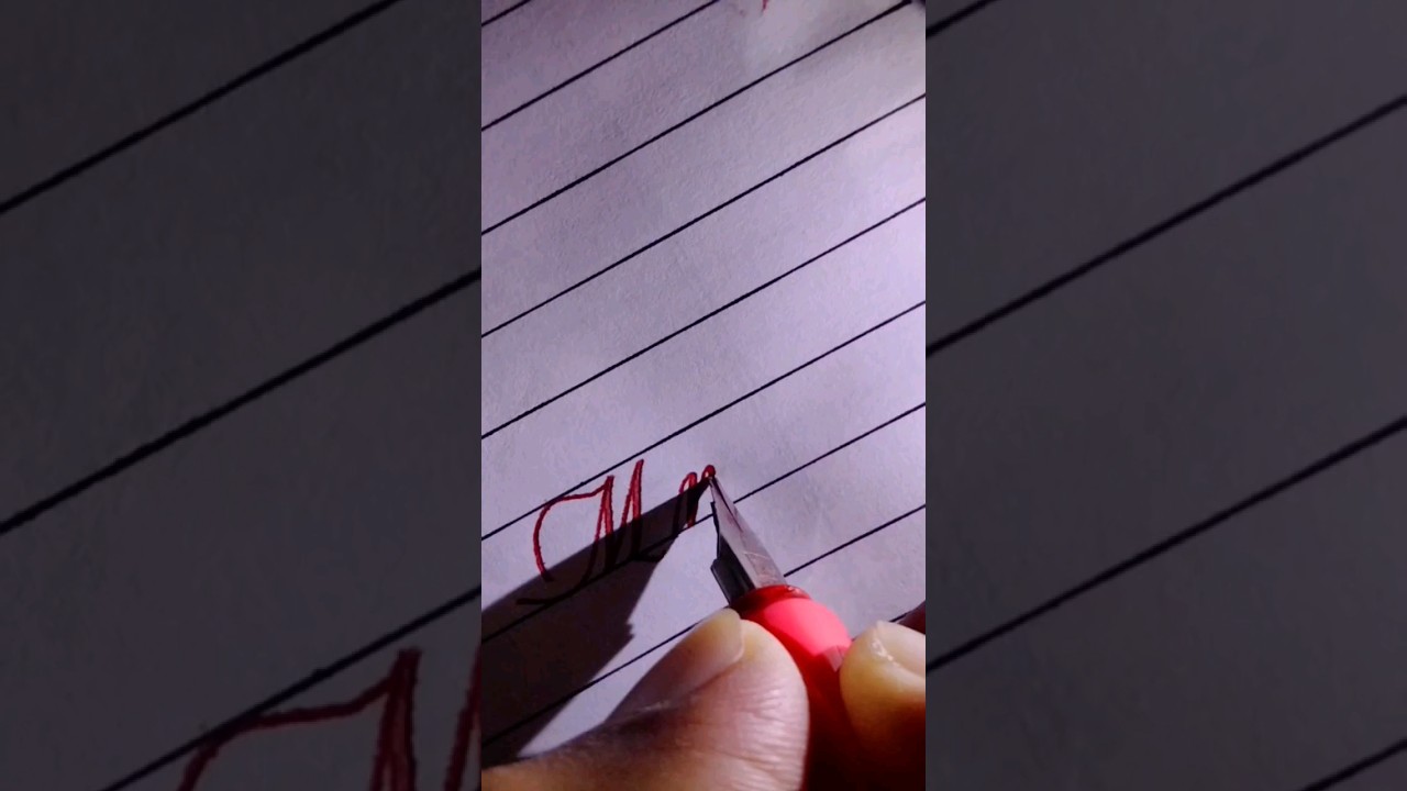 How To Write Capital M Small m art artist calligraphy How To Write Capital M Small m art artist calligraphy