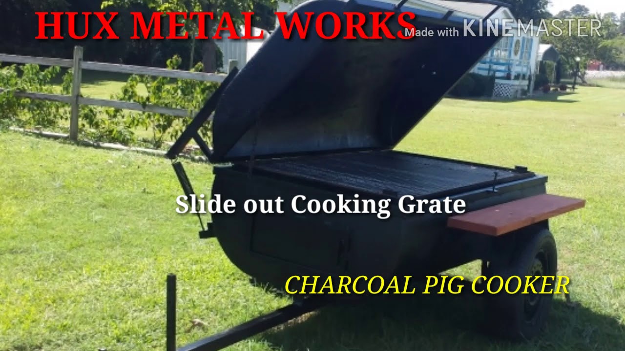 CHARCOAL PIG COOKER - YouTube