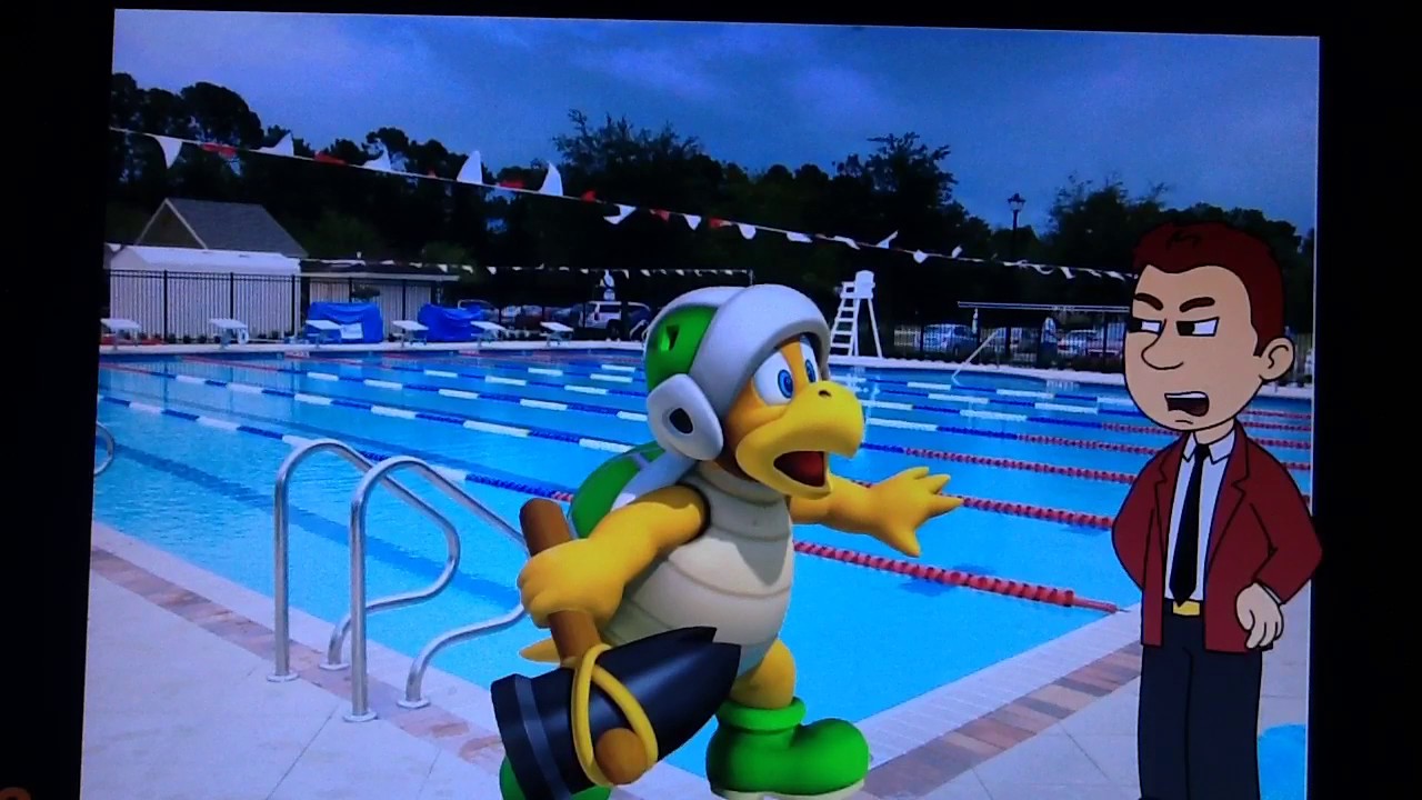 Green Bro Fails The Swimming Race/Grounded - YouTube