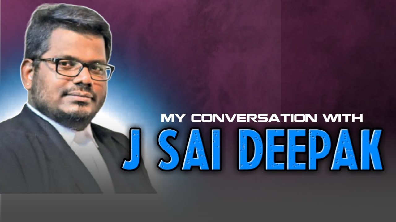 My conversation with Sai Deepak J - YouTube