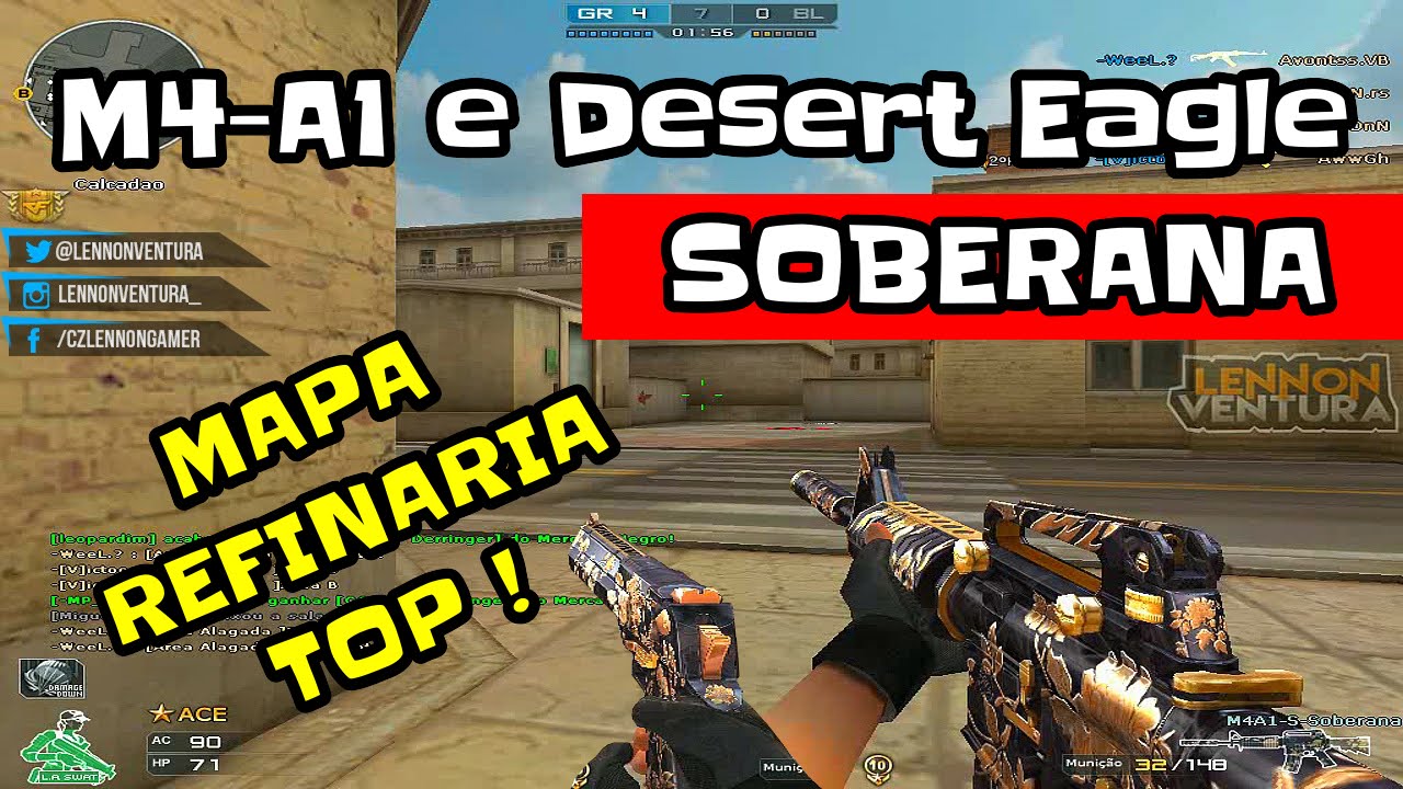 M4-A1 e DESERT SOBERANA | MAPA REFINARIA |- CROSSFIRE AL 2.0 - YouTube