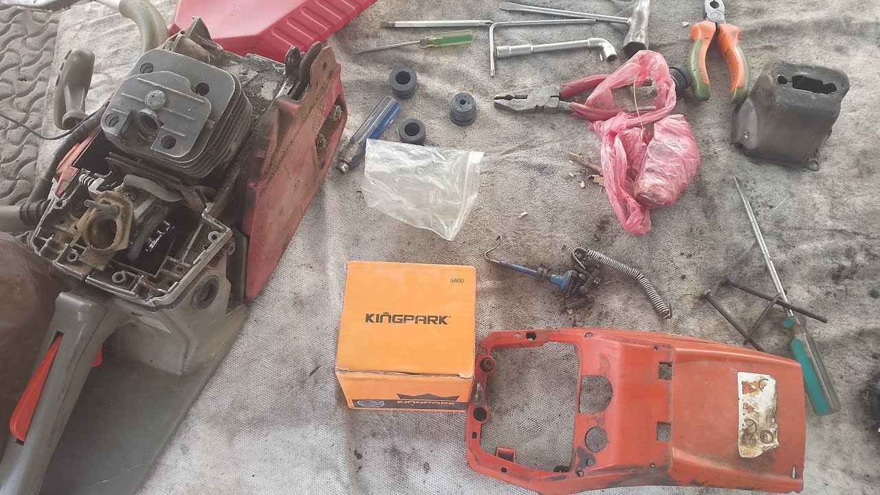 Chainsaw Engine Repair/Chainsaw Ring Piston And Crank Replacement - YouTube