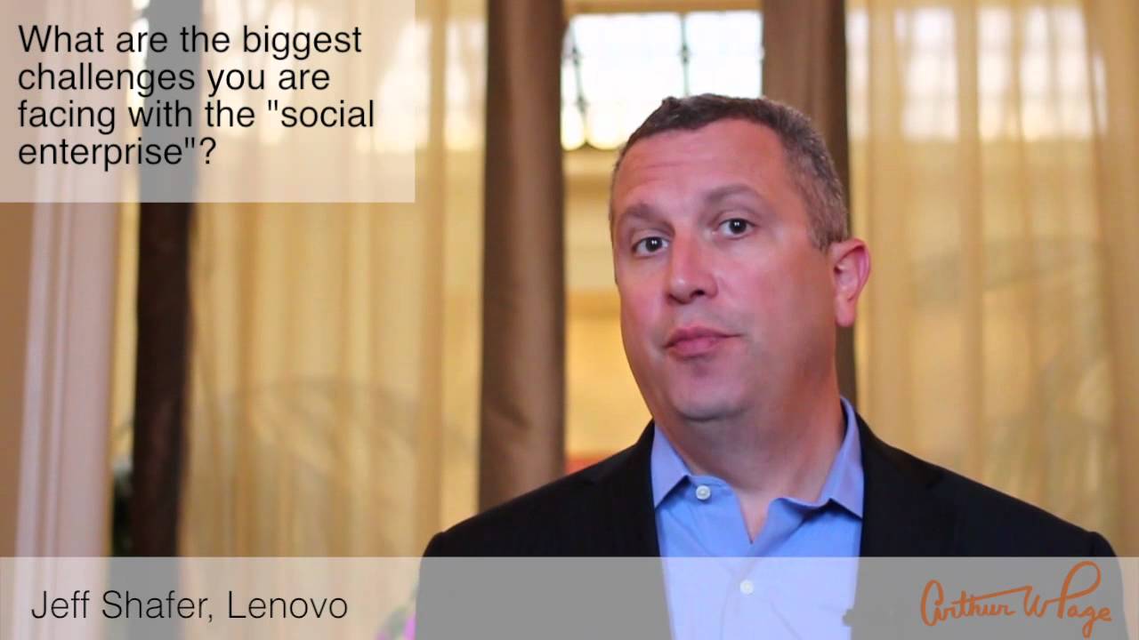 Jeff Shafer, Lenovo -- Challenges of Social Enterprise - YouTube