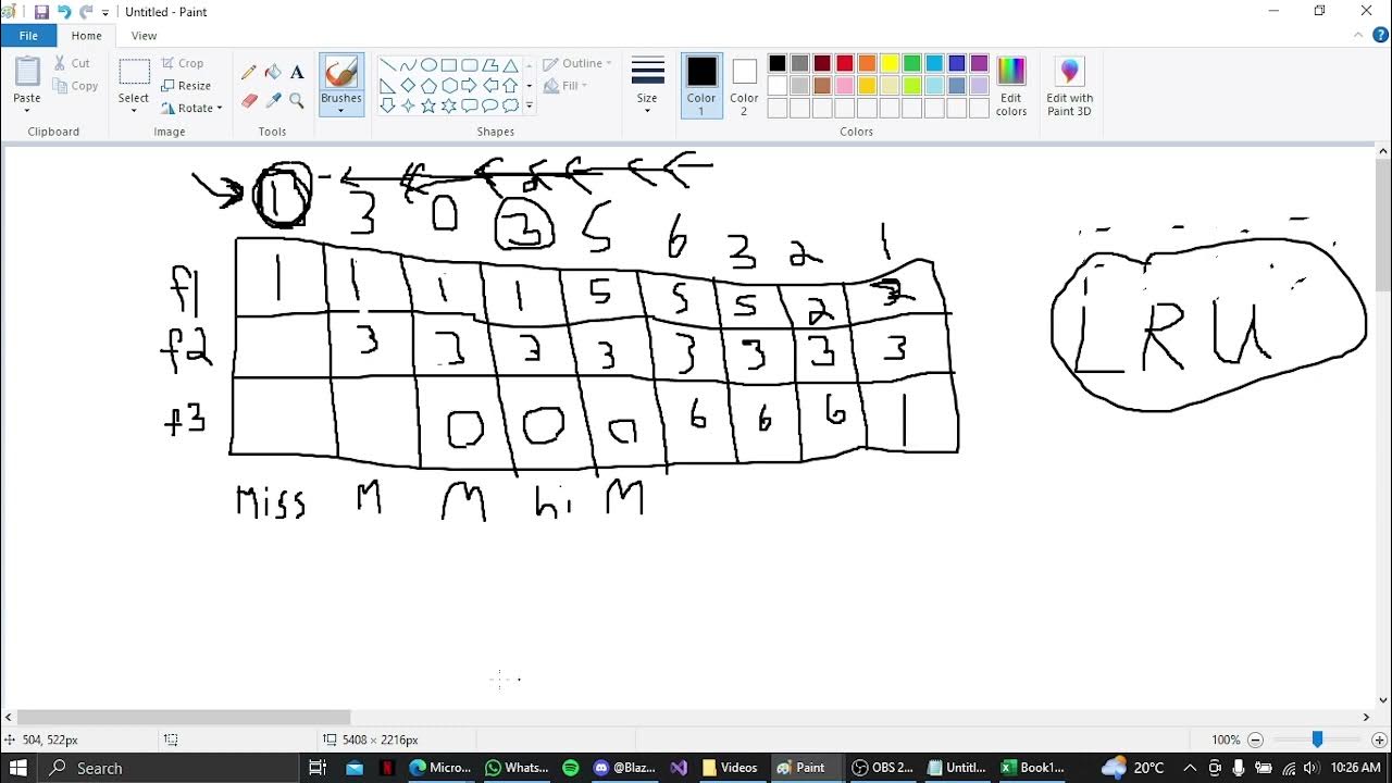 LRU And Optimal Page replacement algorithms - YouTube