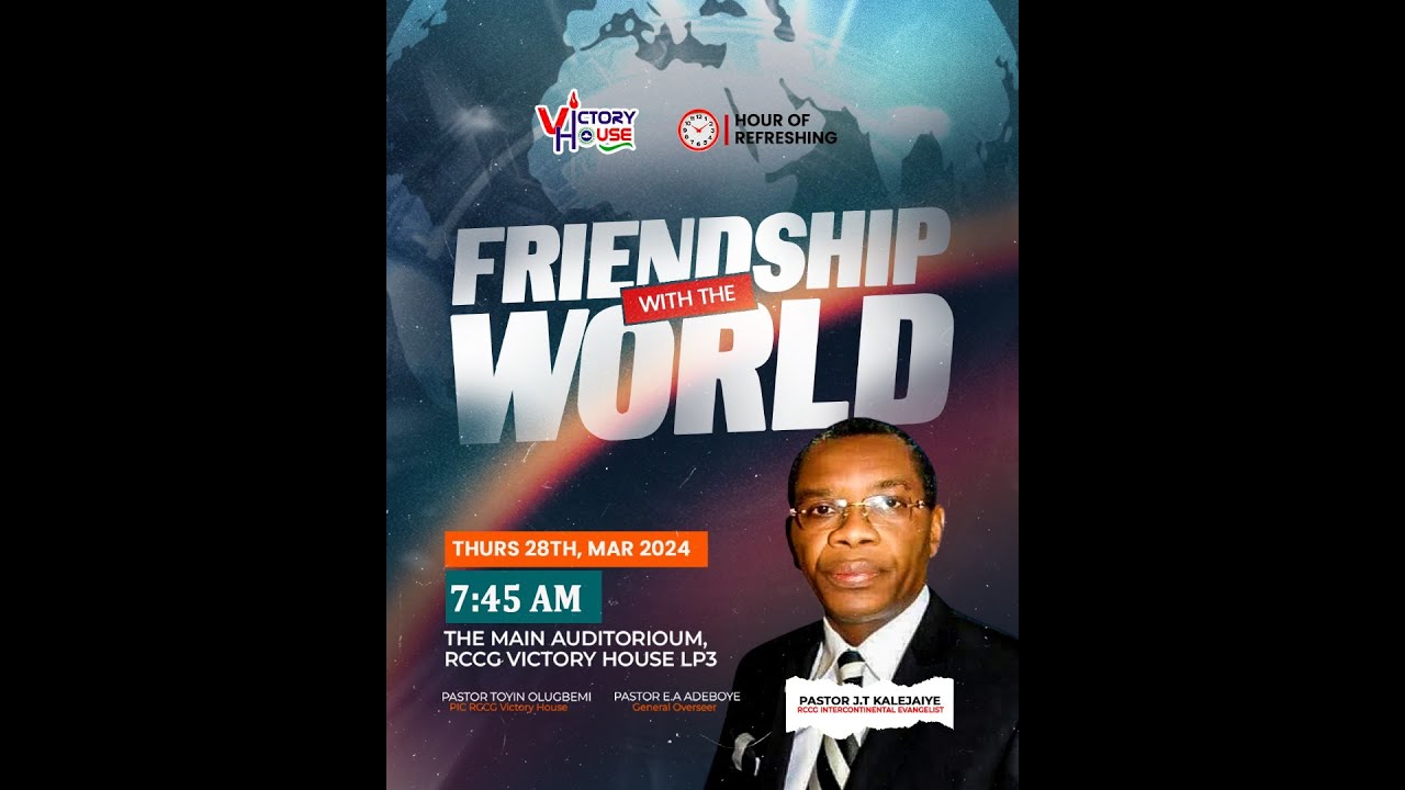 HOUR OF REFRESHING|| 28TH MARCH 2024 || RCCG VICTORY HOUSE FESTAC - YouTube