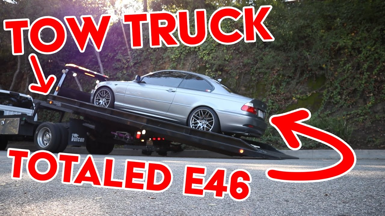 My BROKEN BMW Gets TOWED | BMW E46 - YouTube