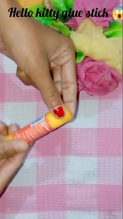 Diy hello kitty glue stick / hello kitty craft / hello kitty stationery ...