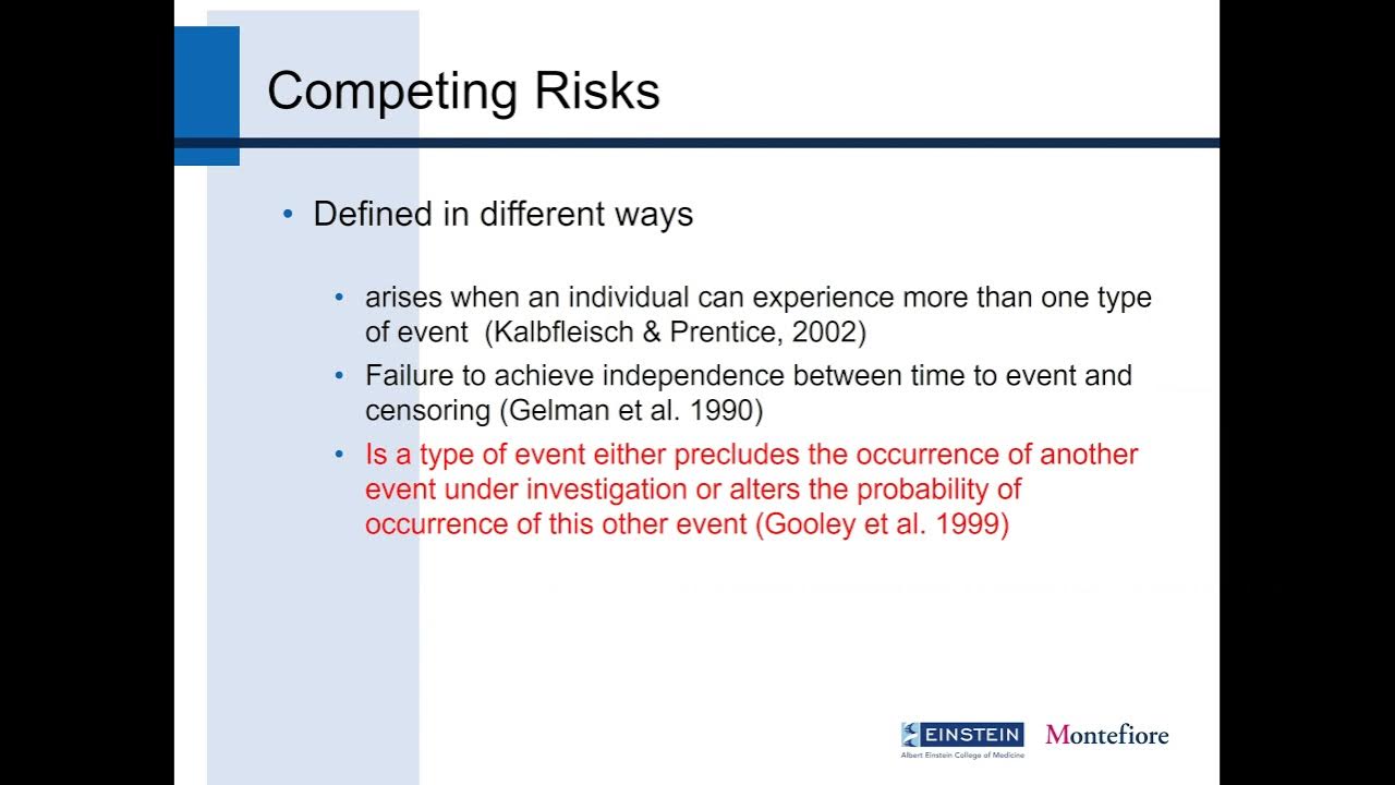 Webinar on Advanced Survival Analysis - Competing Risk Analysis - Dr ...