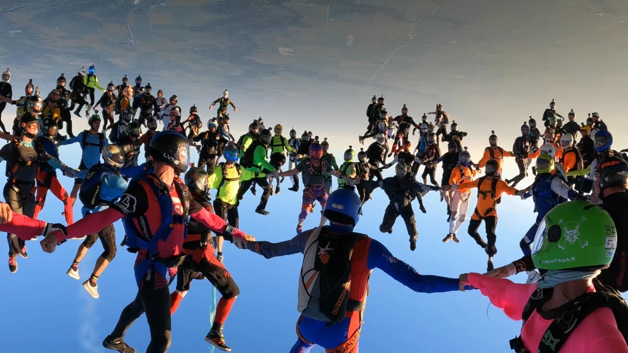 Vertical World Record 2022 Head Down 170-way attempt @ Skydive Chicago ...