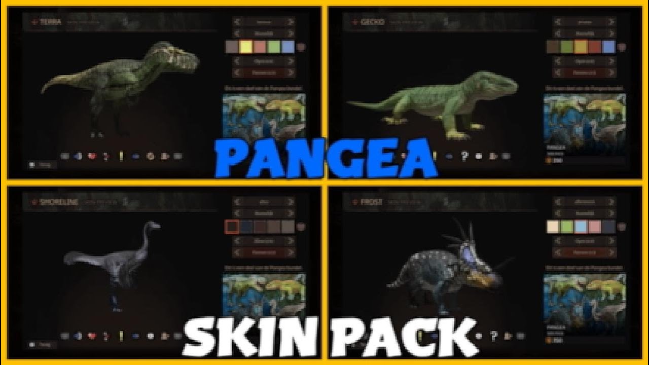 PATH OF TITANS PANGEA SKIN PACK SHOWCASE - YouTube