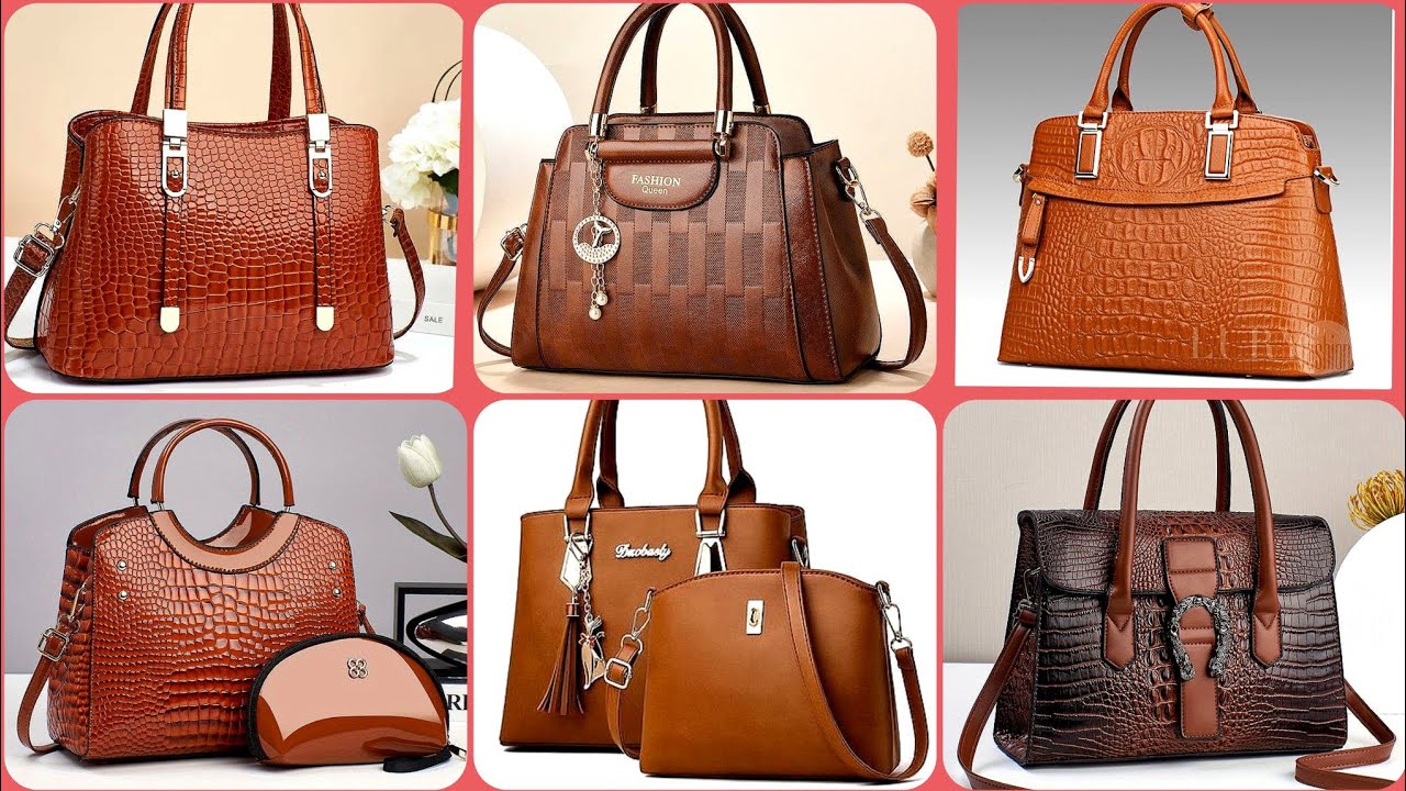 Trendy Most Top Faux Leather Handbags For Women's/Latest Trending Brown ...