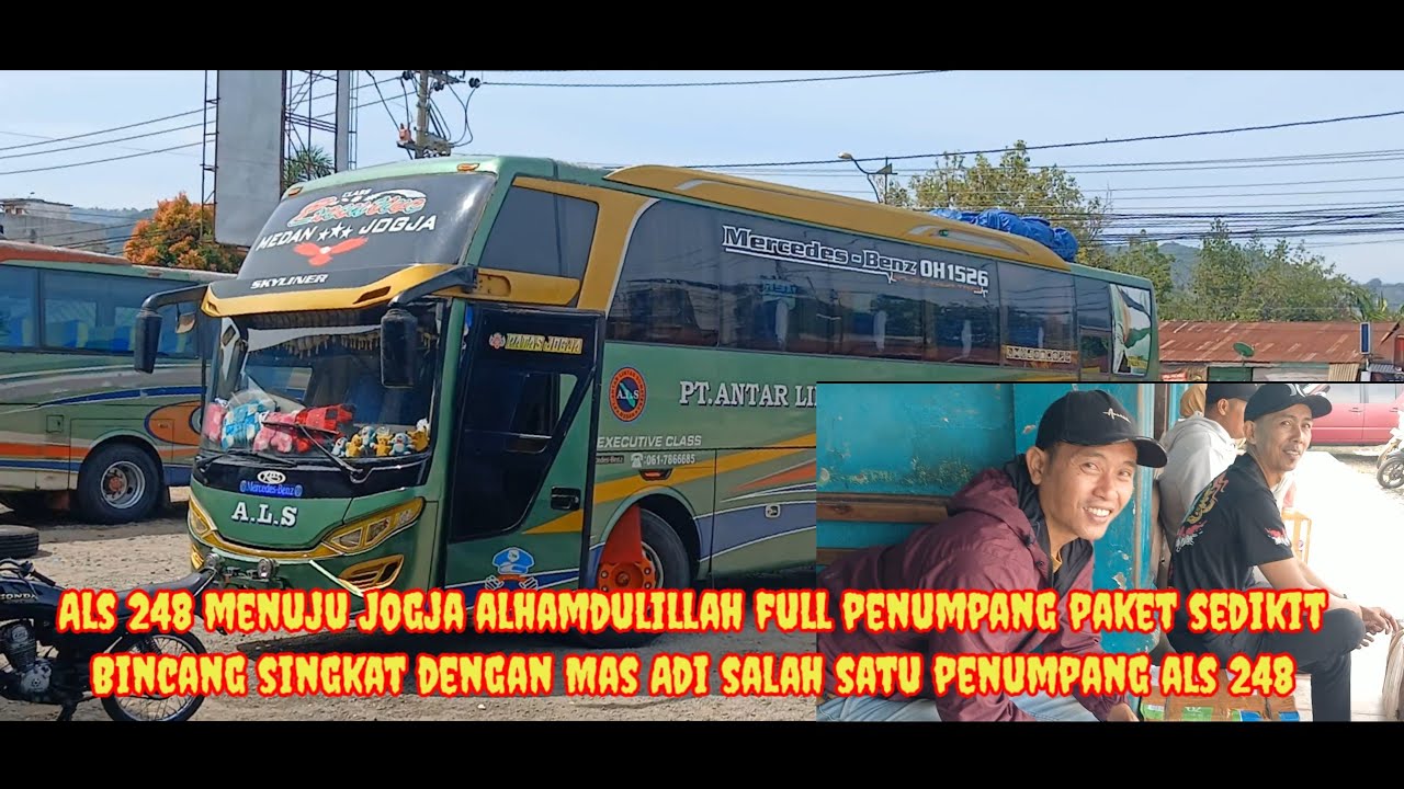 Als 248 menuju Jogja #Alhamdulillah full penumpang #Bincang singkat ...