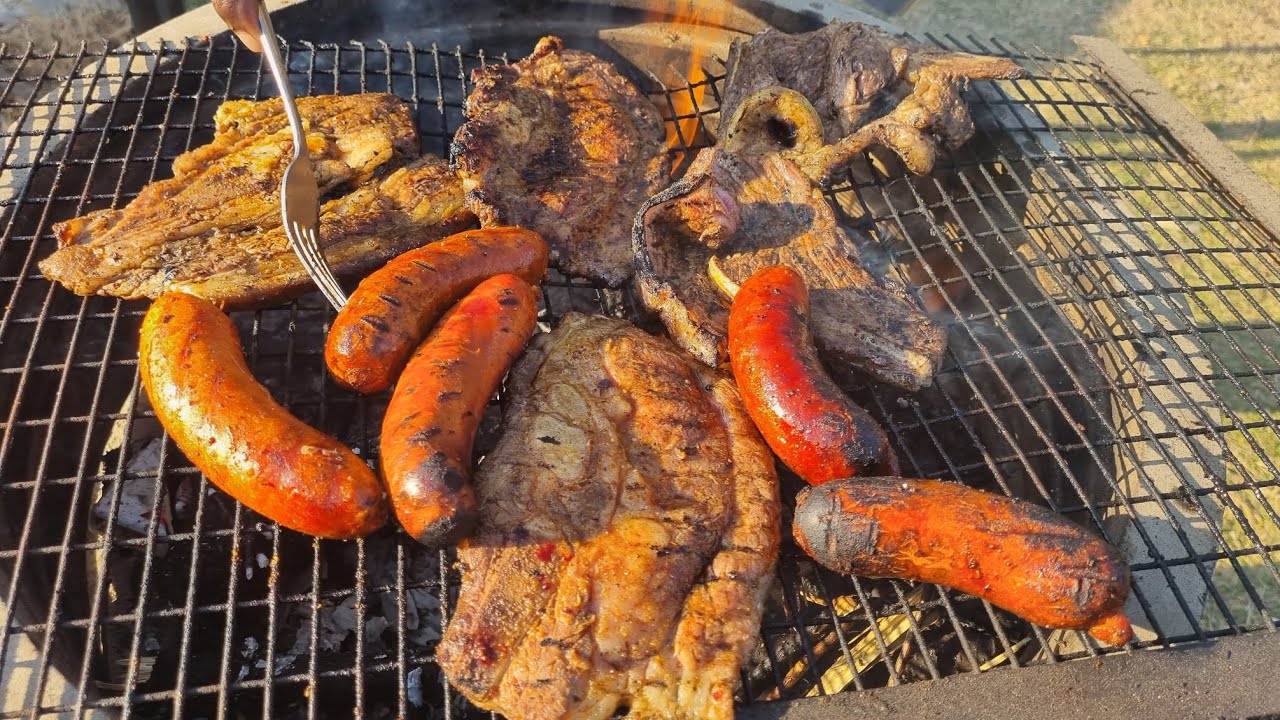HOW TO BRAAI BEEF TBONE ON MY DIY BRAAI STAND - YouTube