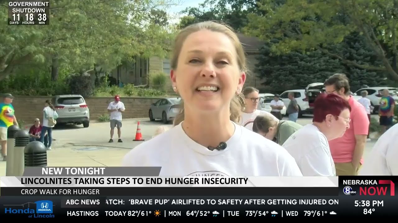 Dozens gather for Lincoln's annual CROP Walk for Hunger to raise awareness - YouTube